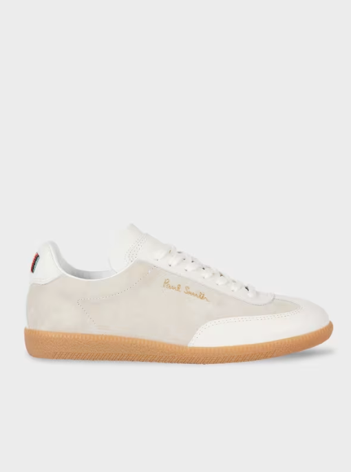 Como Ecru Leather Trainers | Paul Smith | The SHOE GALLERY – The Shoe Gallery